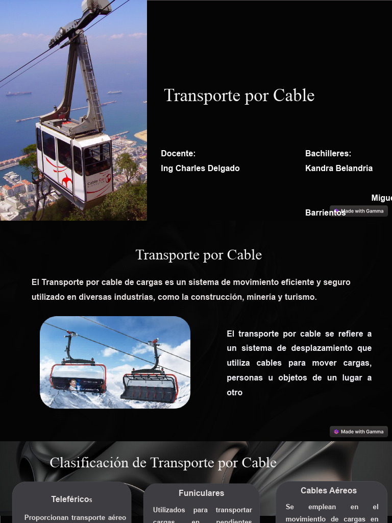 Características del Transporte por Cable | PDF | Transporte