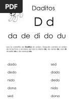 Actividades con da, de, di, do, du | PDF | Artes del Lenguaje y ...