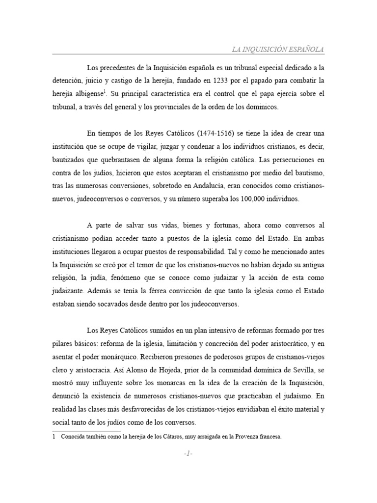 La Inquisicion Espanola | PDF | Inquisición española | Inquisición