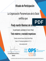 Certificado de La Ops | PDF