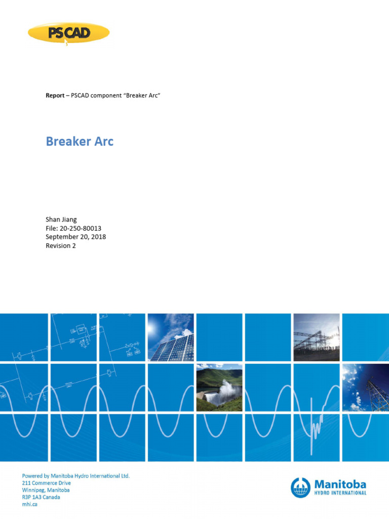 PSCAD Breaker Arc Component Guide | PDF | Electric Arc | Electrical ...