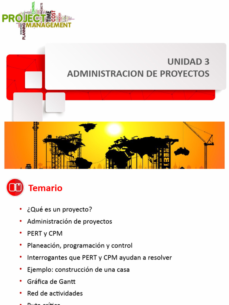 S09 - 1 Proyectos PERT - CPM v2 | PDF | Gestión de proyectos | Informática