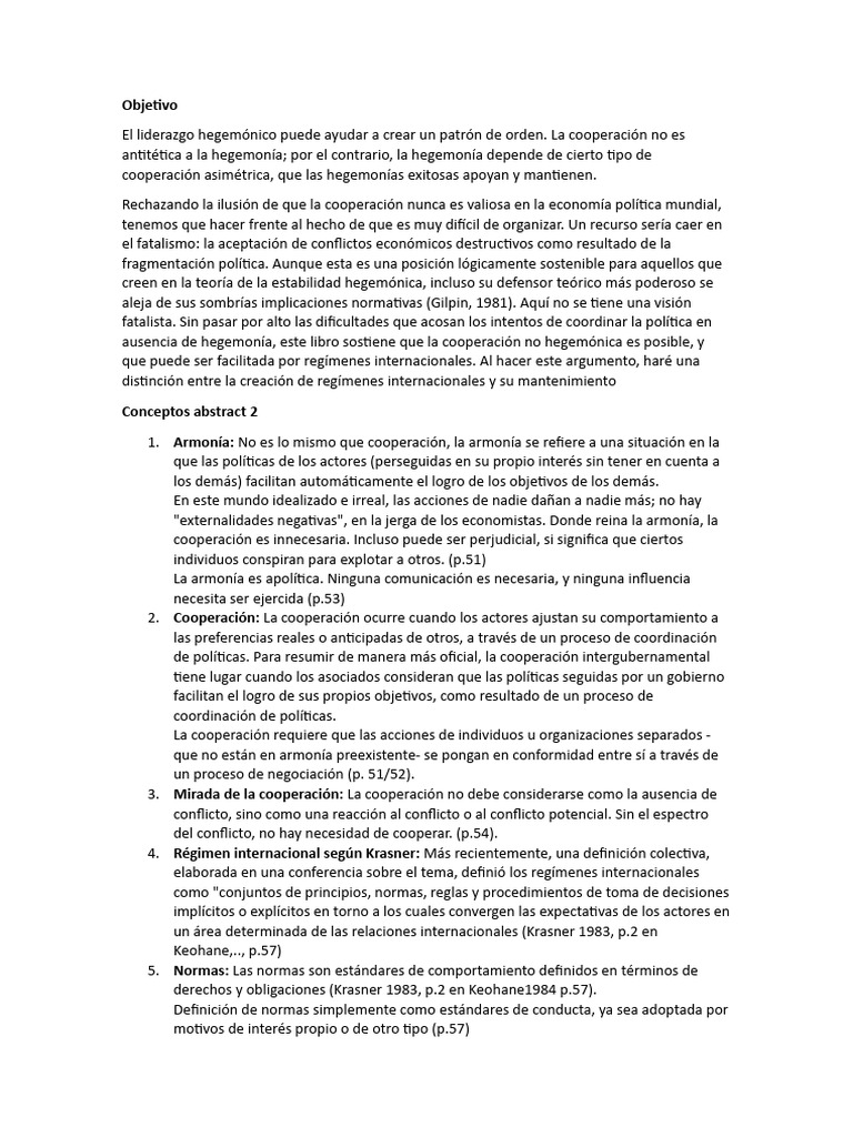 Conceptos Abstract 2 | PDF | Hegemonía | Comportamiento