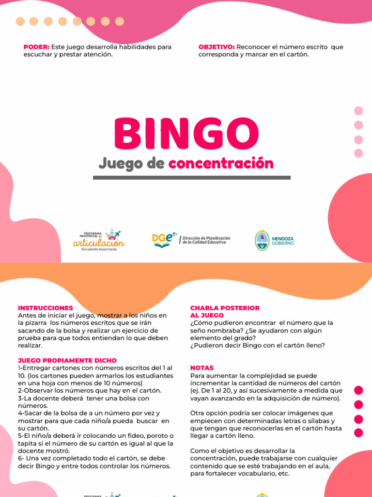 Juegos de Concentración | PDF