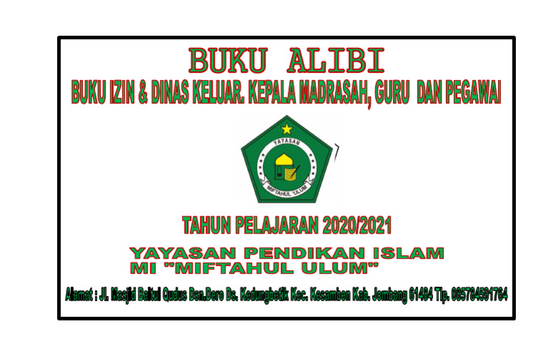 COVER Buku Alibi | PDF