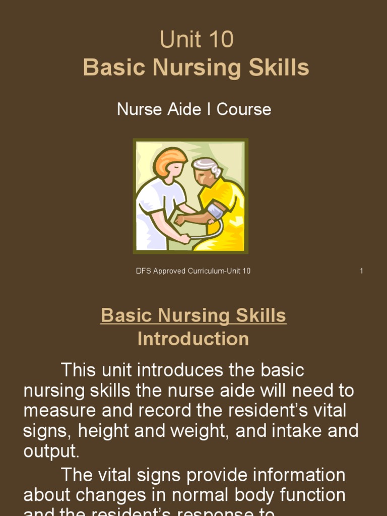 Basic Nursing Skills | PDF | Blood Pressure | Pulse
