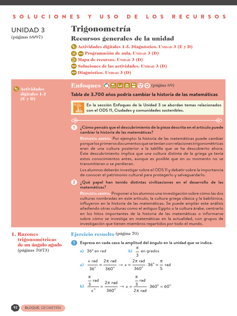 Trigonometria Pdftabela Trigonometria Triangulos