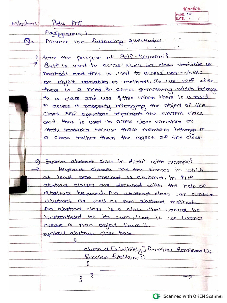 PHP Assi. No. 1 | PDF