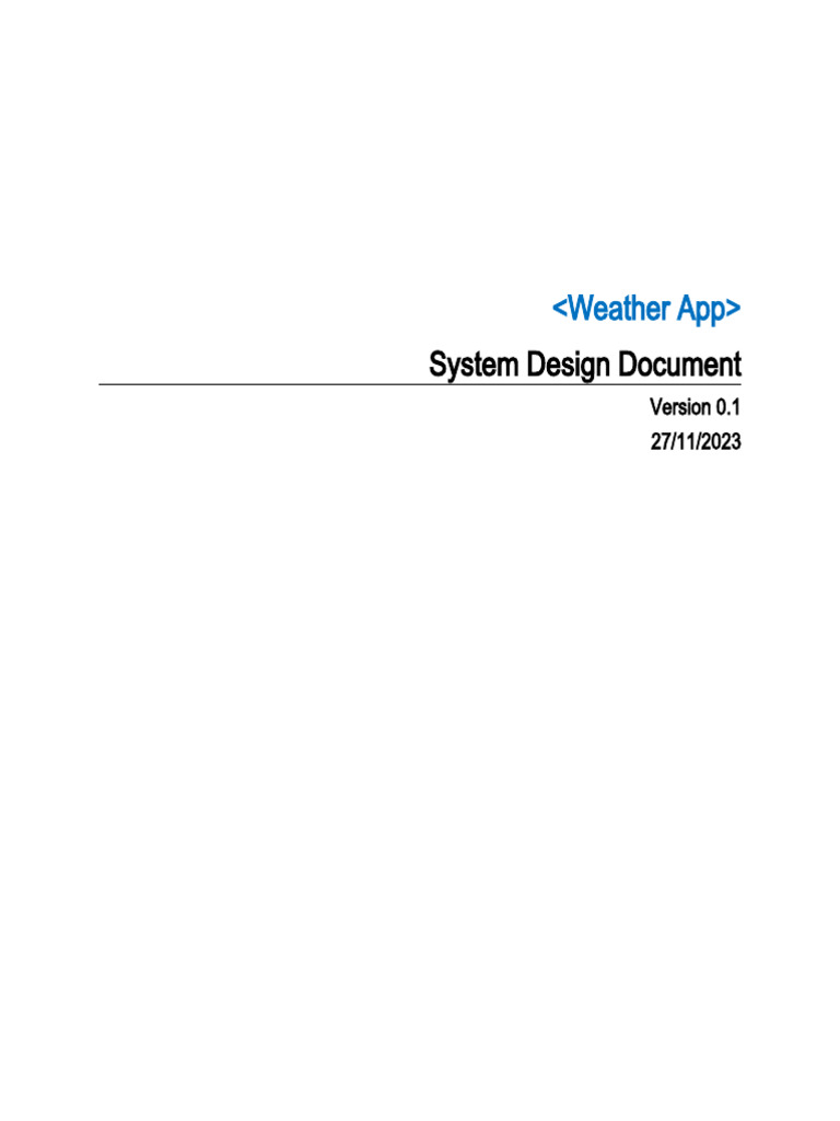 SystemDesignDocument | PDF | Databases | System