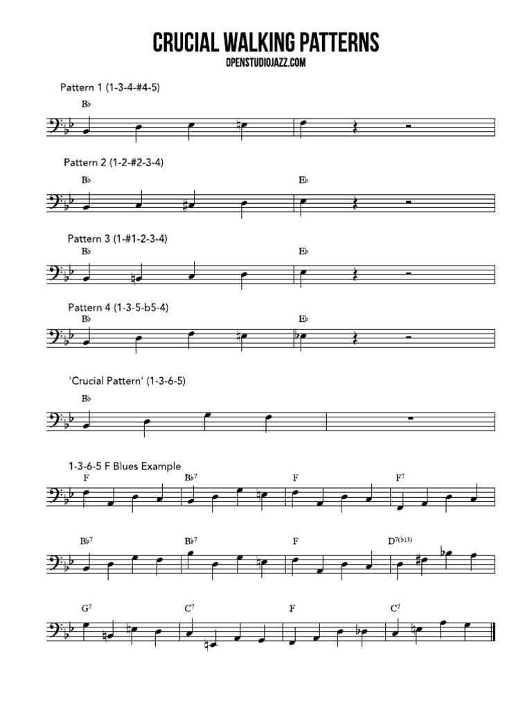 Crucial Walking Patterns | PDF