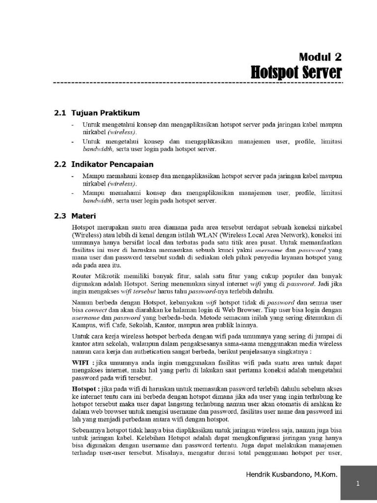 JK2 02 - Hotspot Server - 02 | PDF