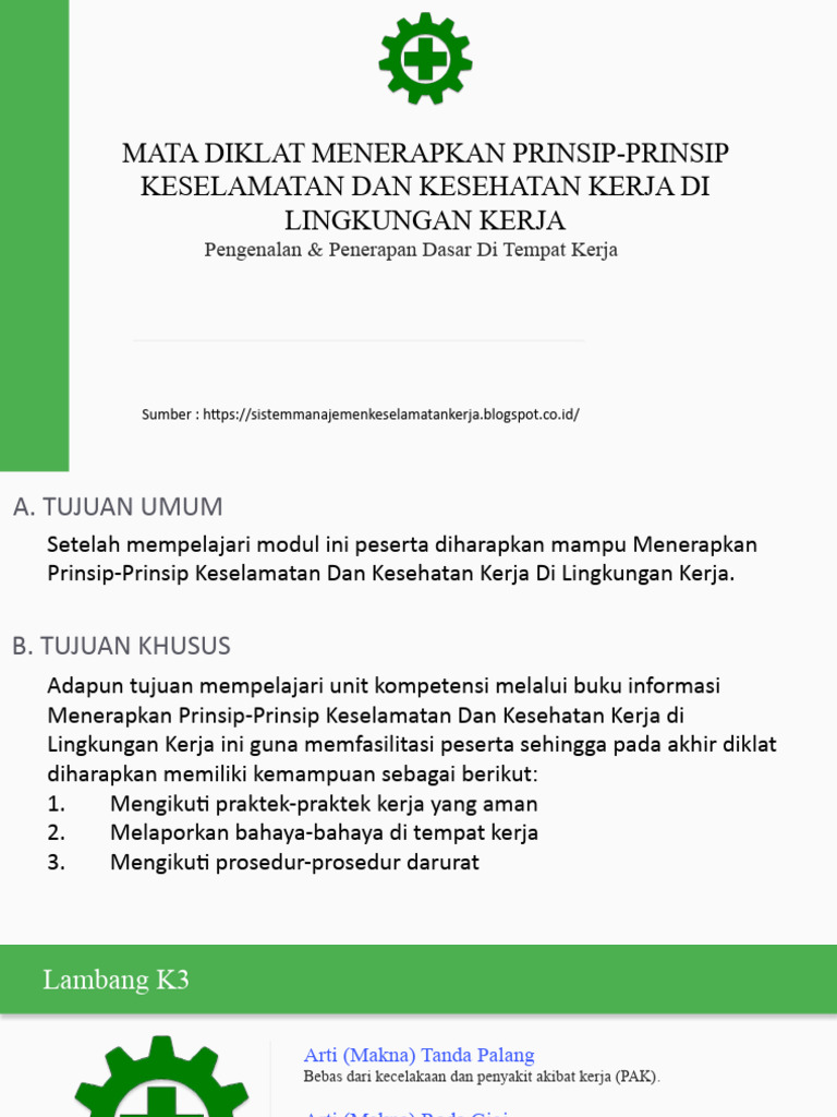 K3 Dasar-Dasar Keselamatan Dan Kesehatan Kerja (K3) V | PDF