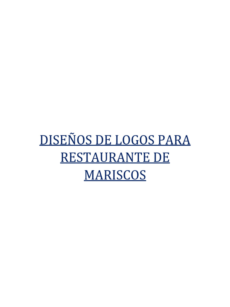 Logos El Sabor Del Mar | PDF