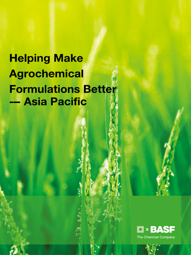 Basf - 2015-Agro Brochure Asia Pacific en | PDF | Emulsion | Surfactant