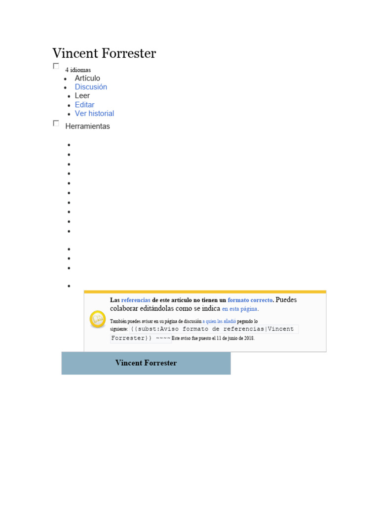 Vincent Forrester | PDF | Gobierno