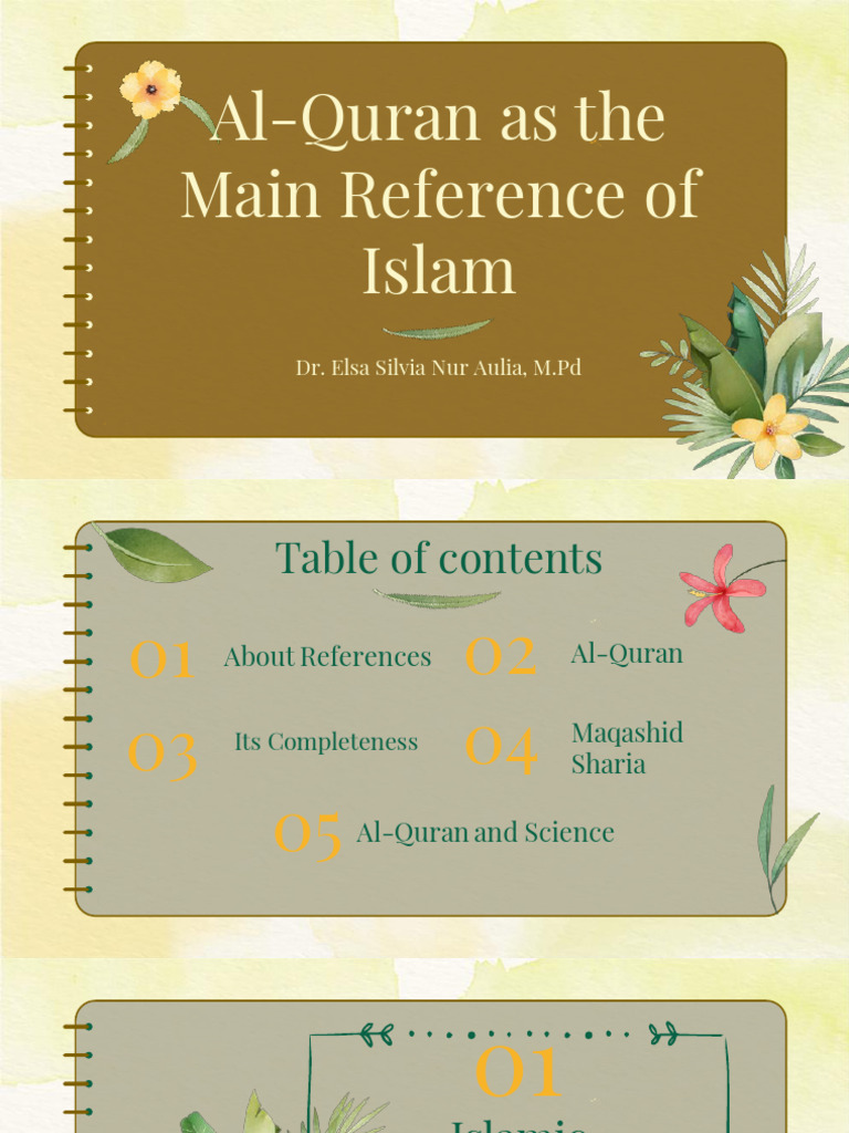 Al-Quran As The Main Reference of Islam New AEI21 | PDF | Quran | Islam