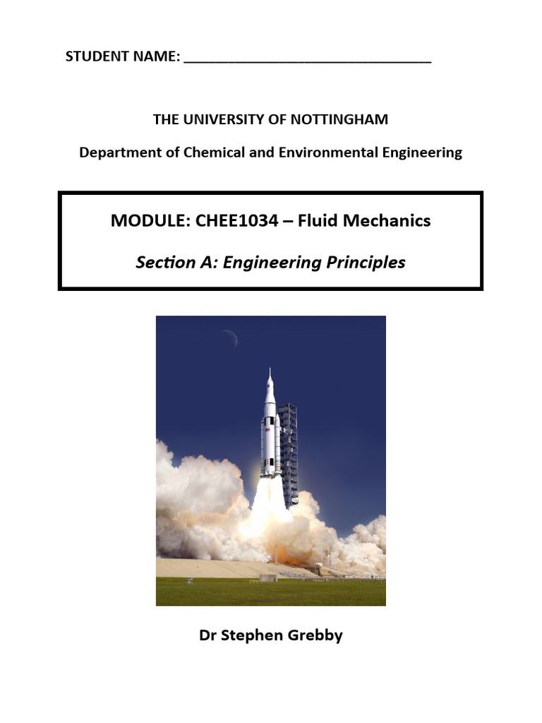 CHEE1034 Section A Booklet 2020 - 2021 | PDF | Weight | Force