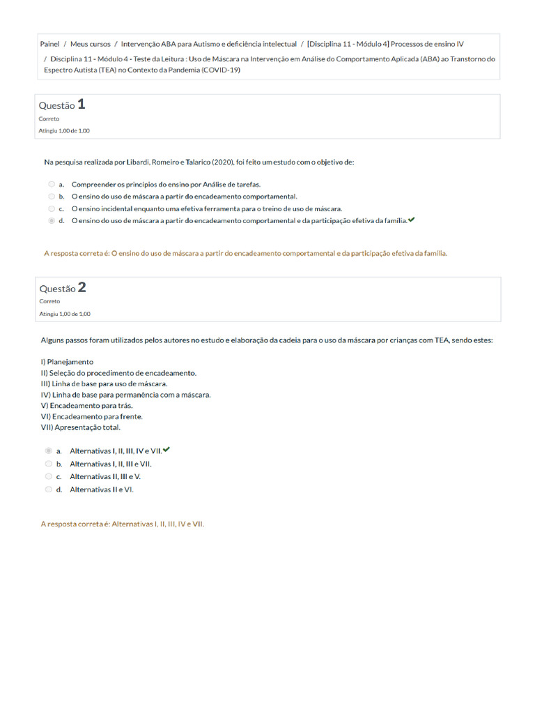 Disciplina 11 - Módulo 4 - Teste Da Leitura - Uso de Máscara Na ... Disciplina 11 - Módulo 4 - Teste Da Leitura - Uso de Máscara Na ...