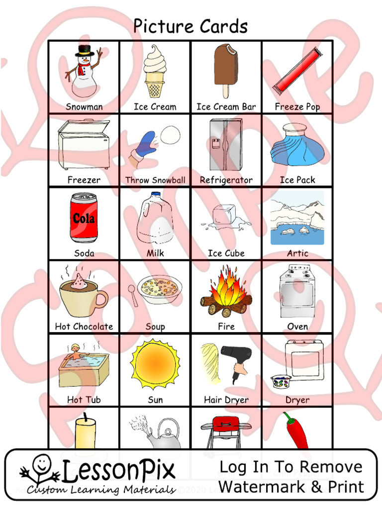 Hot and Cold Things-Material | PDF