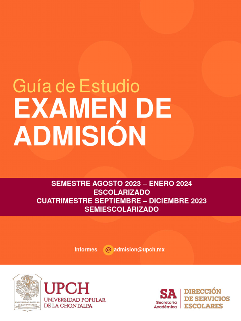 Guía de Estudio Examen Admisión UPCH 2025 | PDF | Verbo | Ecuaciones