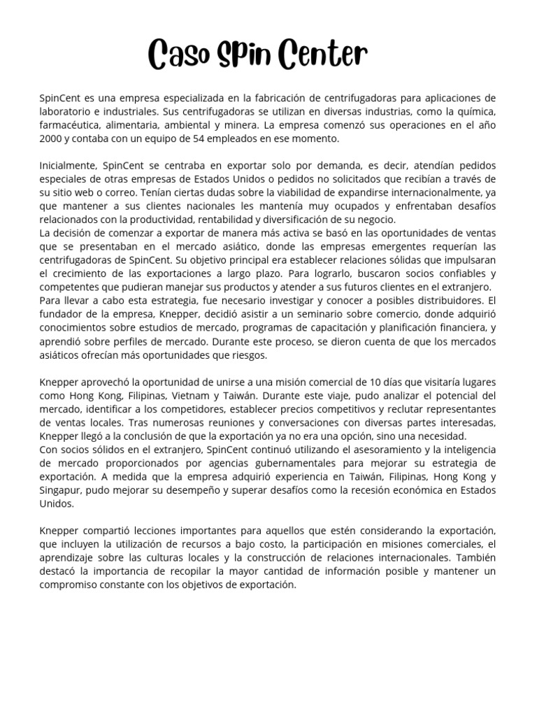 Spin | PDF | Business | Mercado (economía)