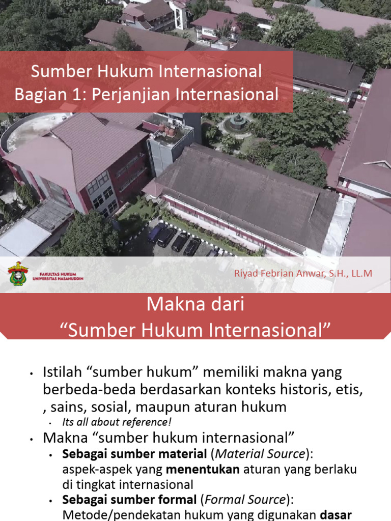 Sumber Hukum Internasional dan Perjanjian | PDF