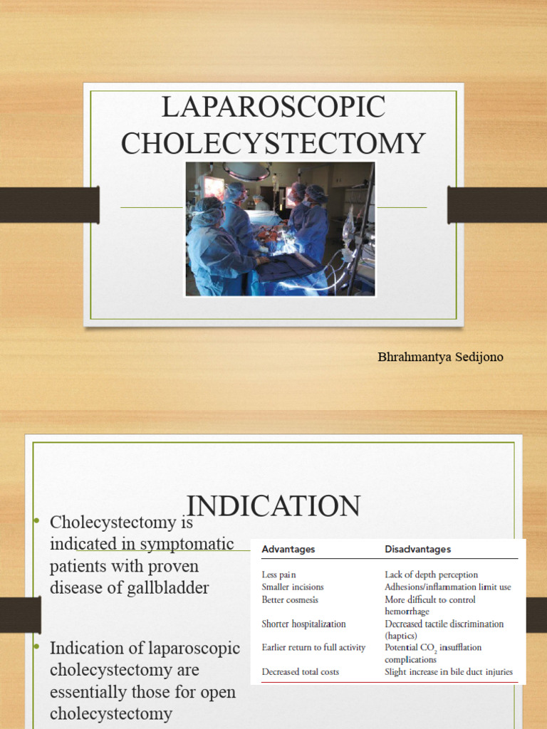 Laparoscopic Cholecystectomy | PDF | Gallbladder | Medical Specialties