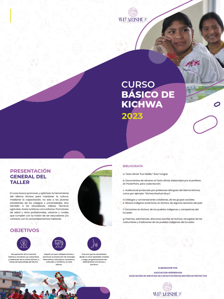 Wiñarishun - Curso Kichwa Maquetación Final | PDF | Multilingüismo | Lengua española
