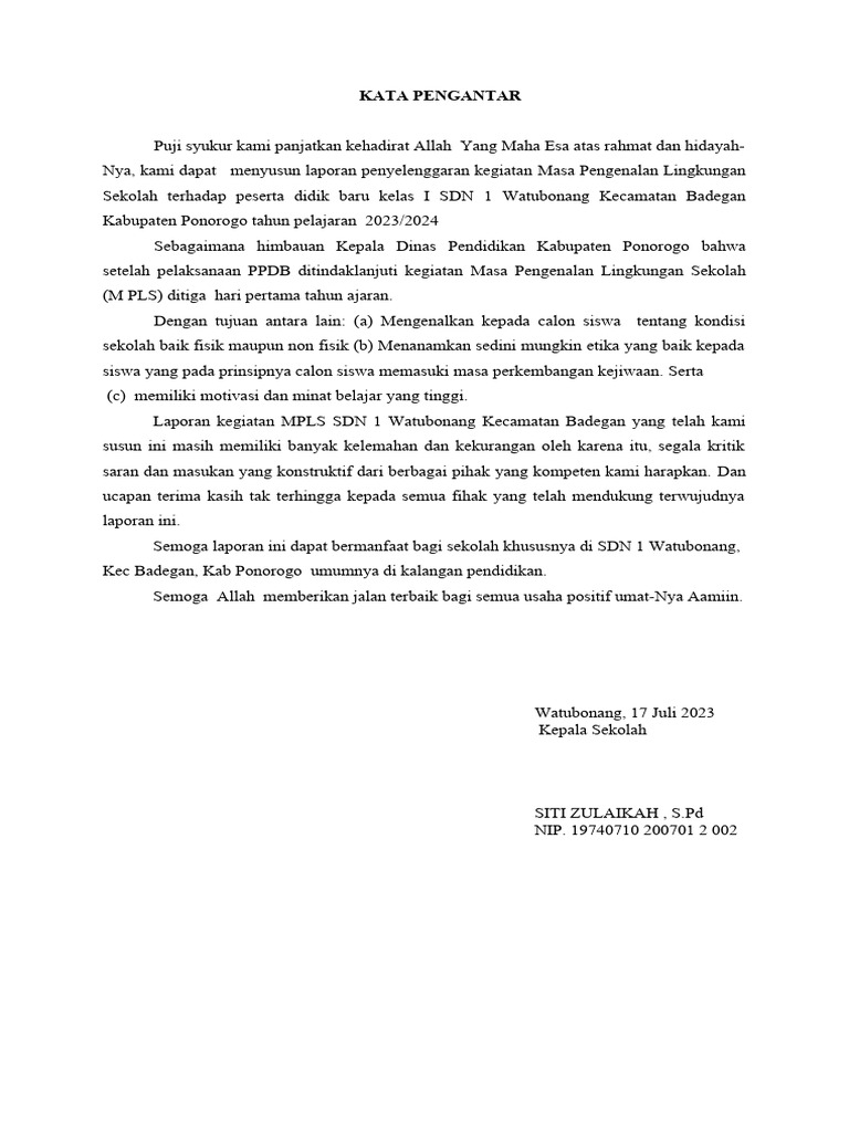 KATAR-Sk KS-DAF HADIR-JADWAL | PDF