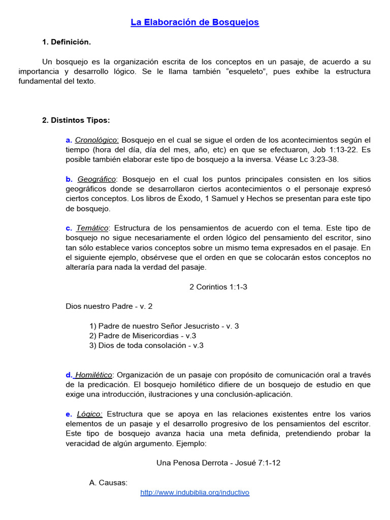 La Elaboración de Bosquejos | PDF | Pensamiento | Verdad