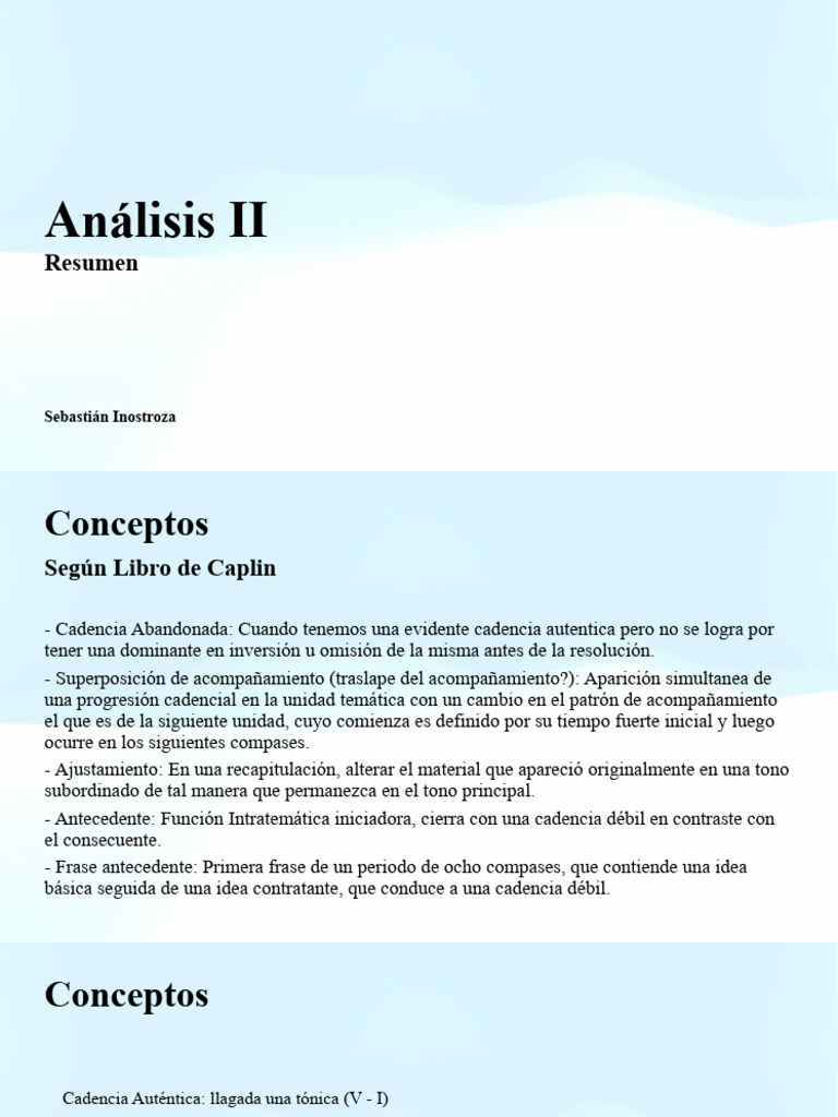 Analisis II Inostroza - Sebastian | PDF | Armonía | Ritmo