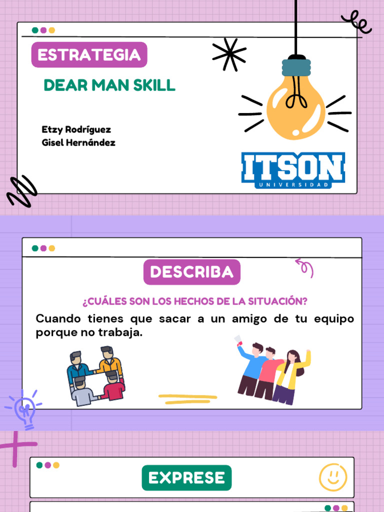 Estrategia Dear Man Skill | PDF