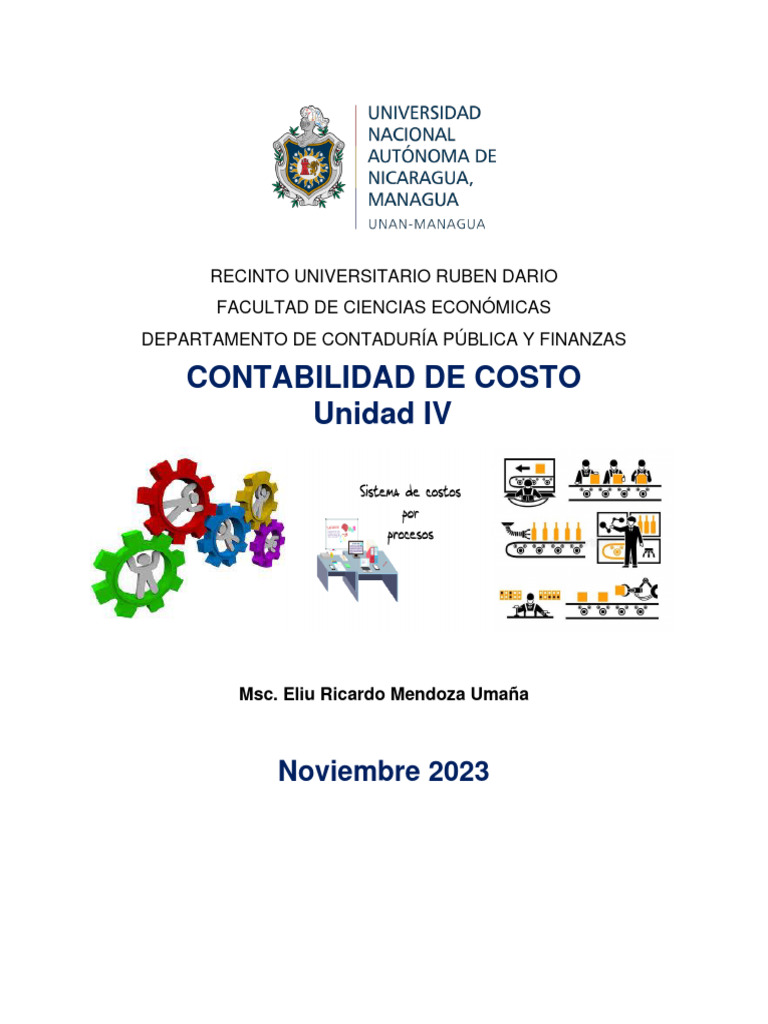 Sistema de Costos por Procesos | PDF | Contabilidad | Costo