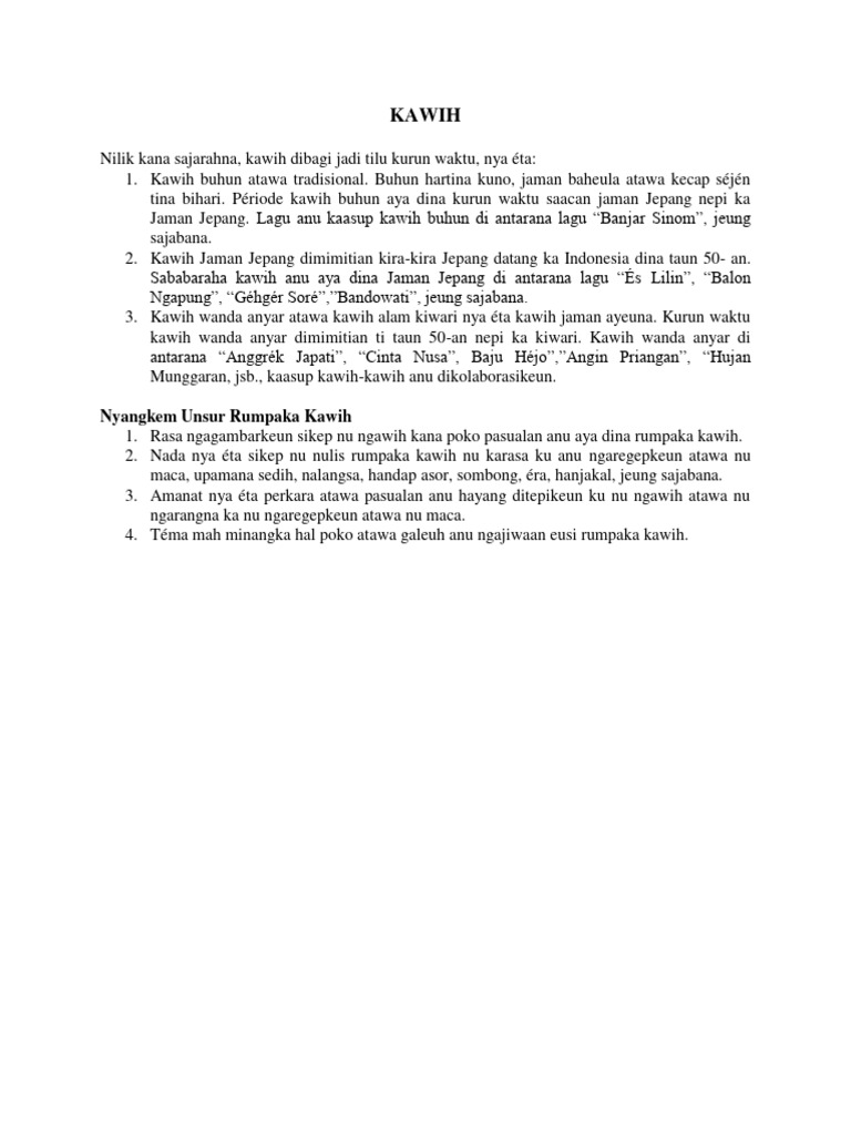 KAWIH | PDF