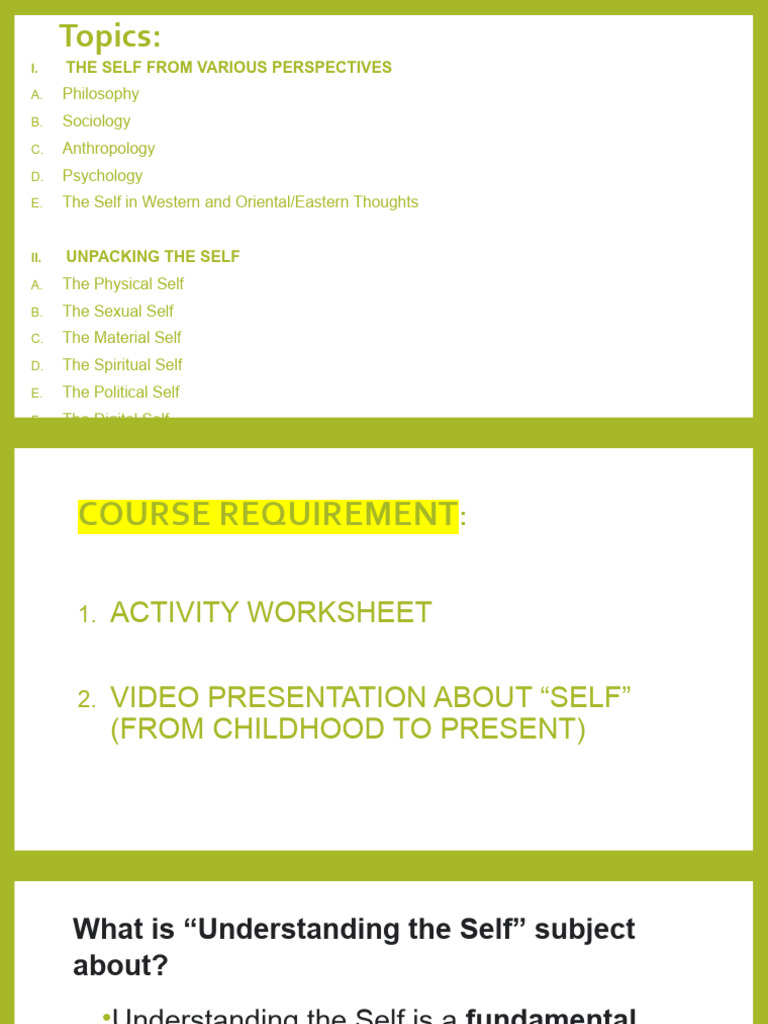 Uts Lesson 1 | PDF | Self Concept | Self Esteem