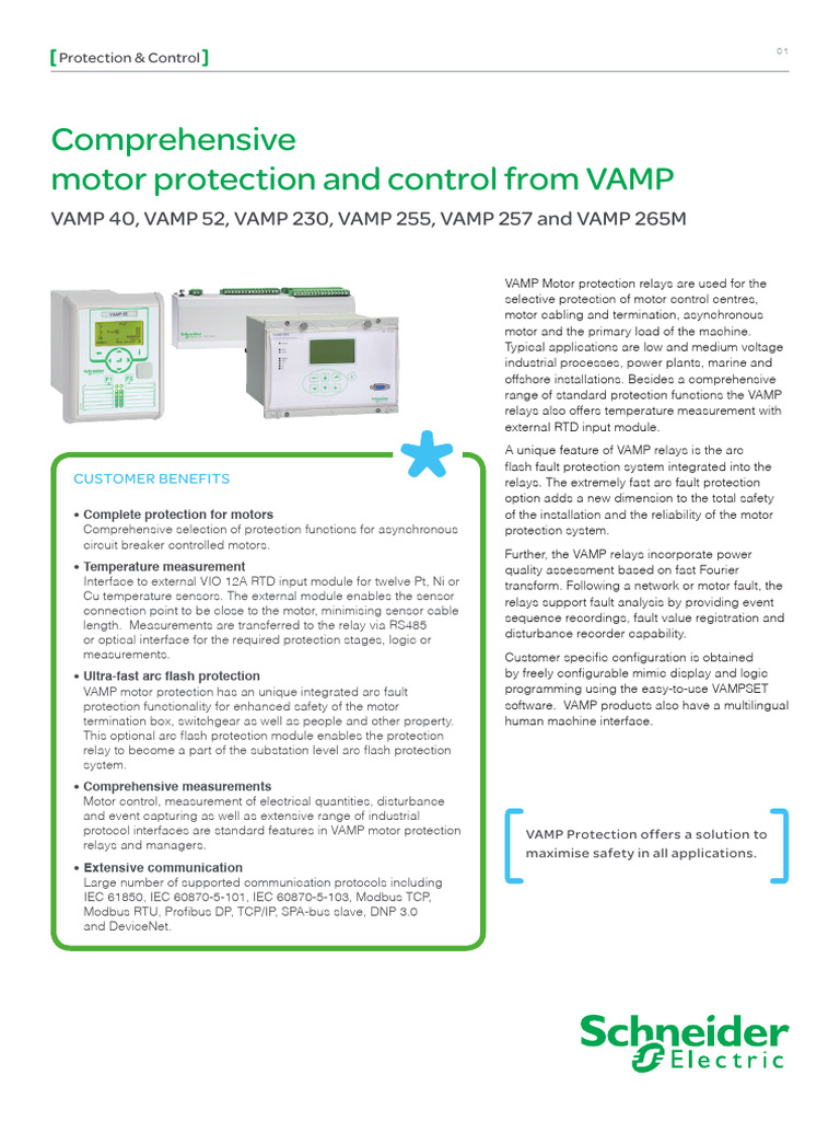 Vampmotor Nrjed111268en 24p w7 | PDF | Relay | Electric Arc