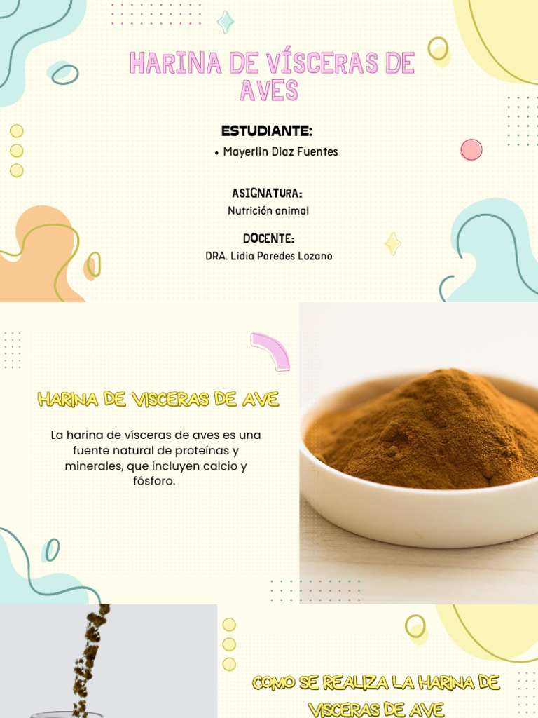 Harina de Vísceras de Ave - Diaz Mayerlin | PDF | Salud y bienestar