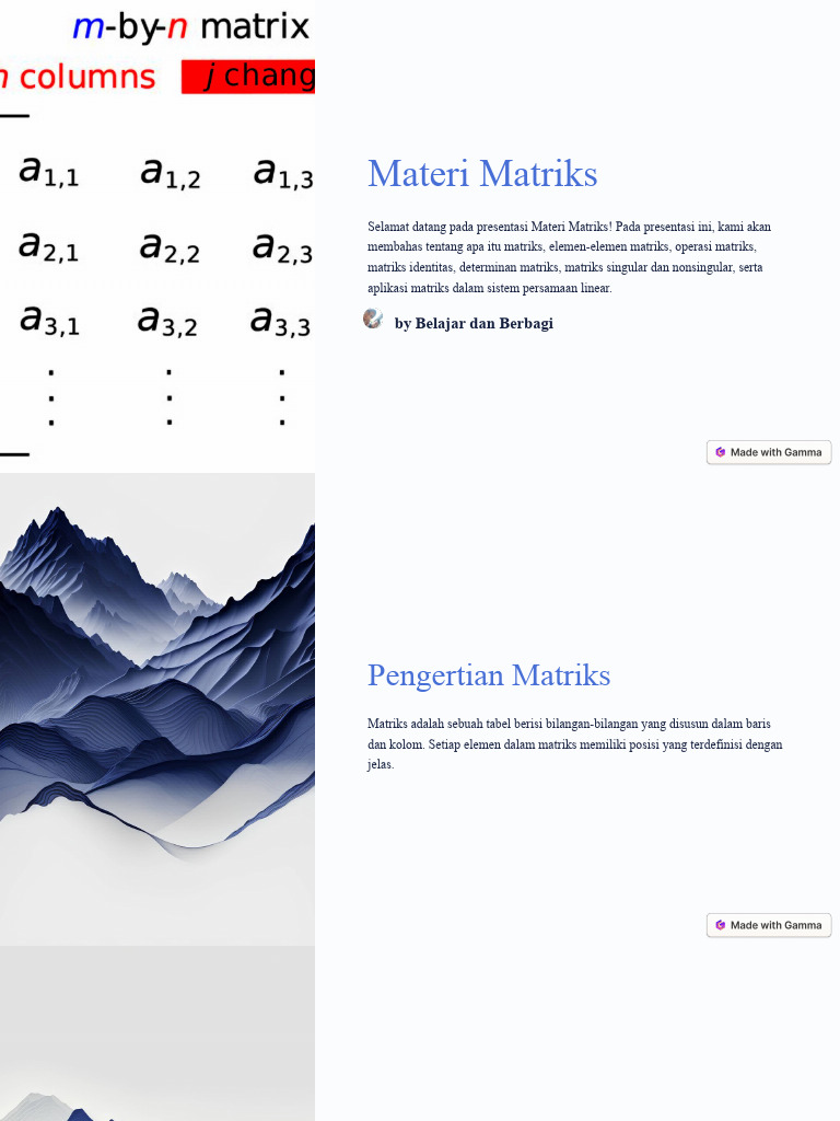 Materi Matriks | PDF