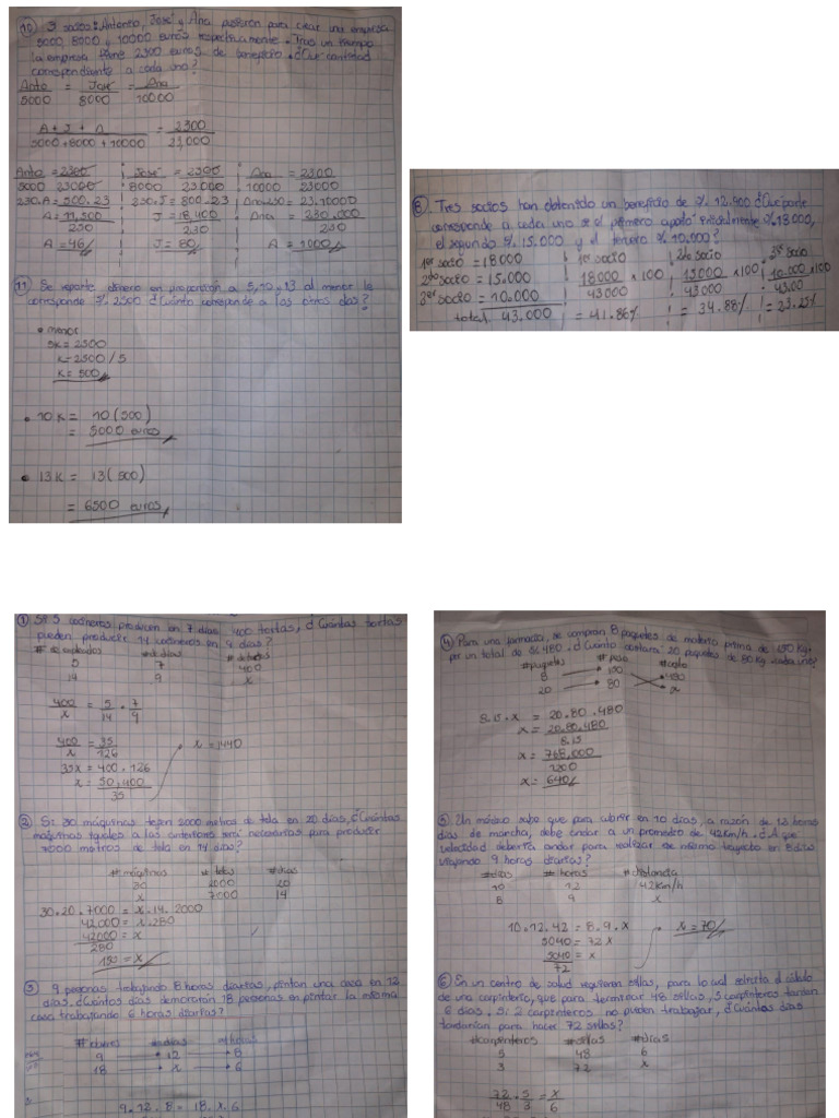 ejercicios de matemàtica n2 | PDF