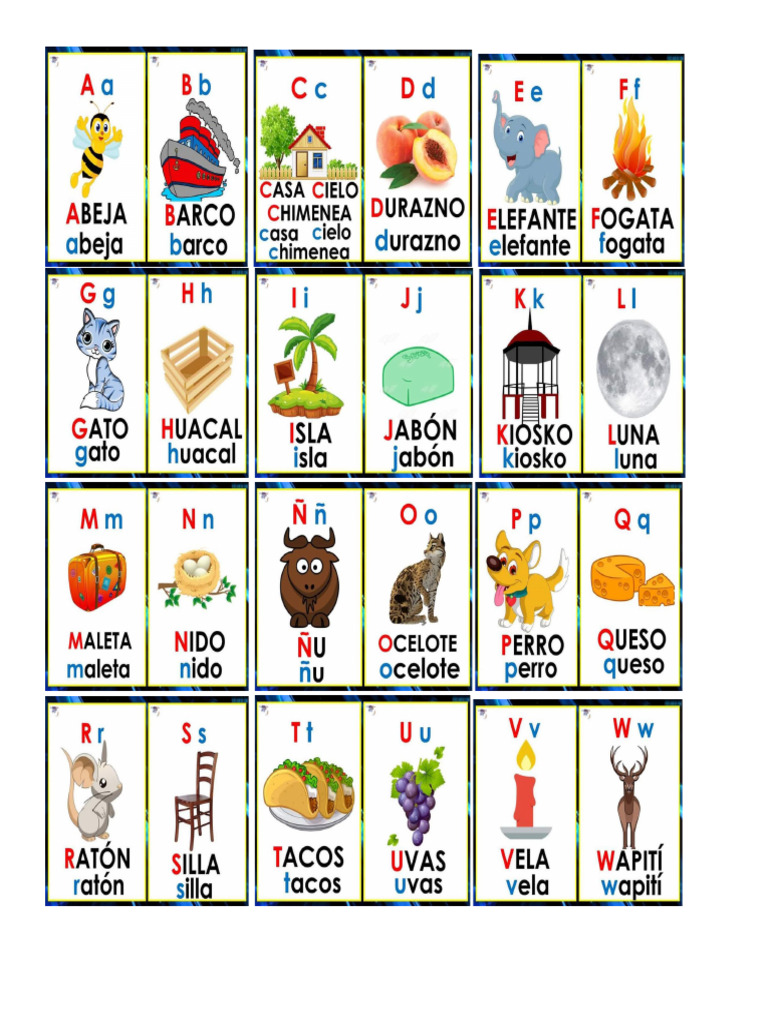 Abecedario Imágenes | PDF