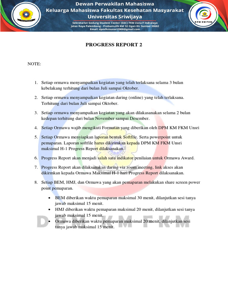 Progress Report 2 HRD - Format | PDF | Bisnis