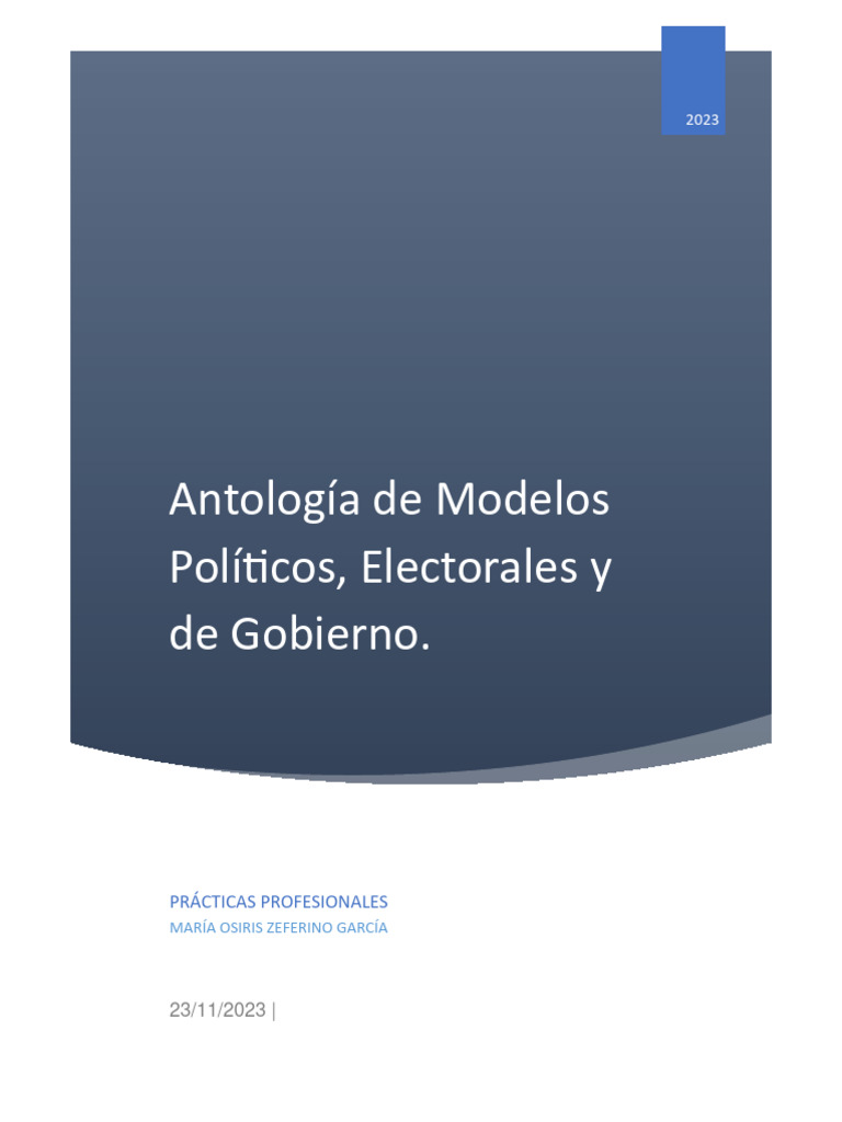 Antología 5 Modelos Politicos Osiris | PDF | Platón | Democracia