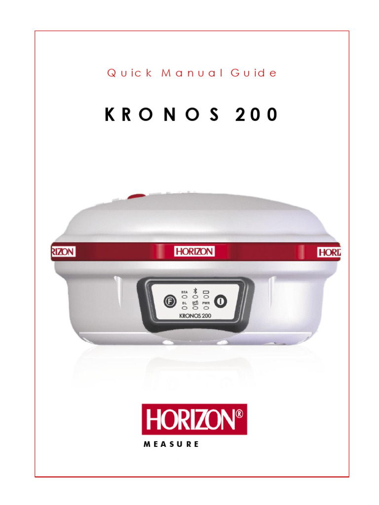 Manual GPS HORIZON Kronos 200 | PDF