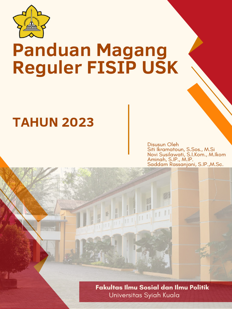Cover Panduan Magang FISIP USK | PDF | Olahraga & Rekreasi | Ilmu Sosial
