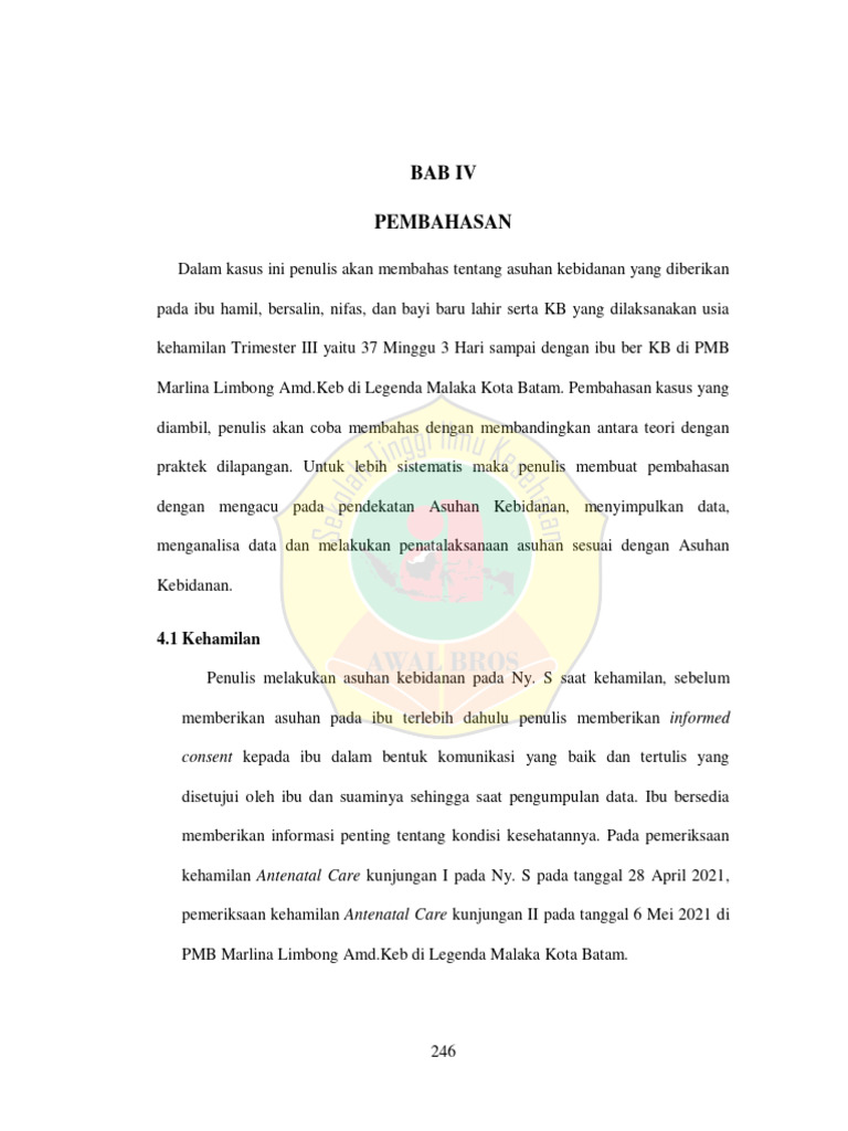 Bab IV Pembahasan Lta Zhafira Fiorent | PDF