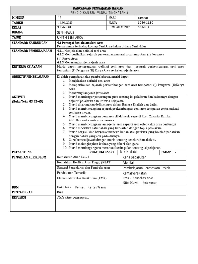 Tajuk 4 Seni Arca | PDF