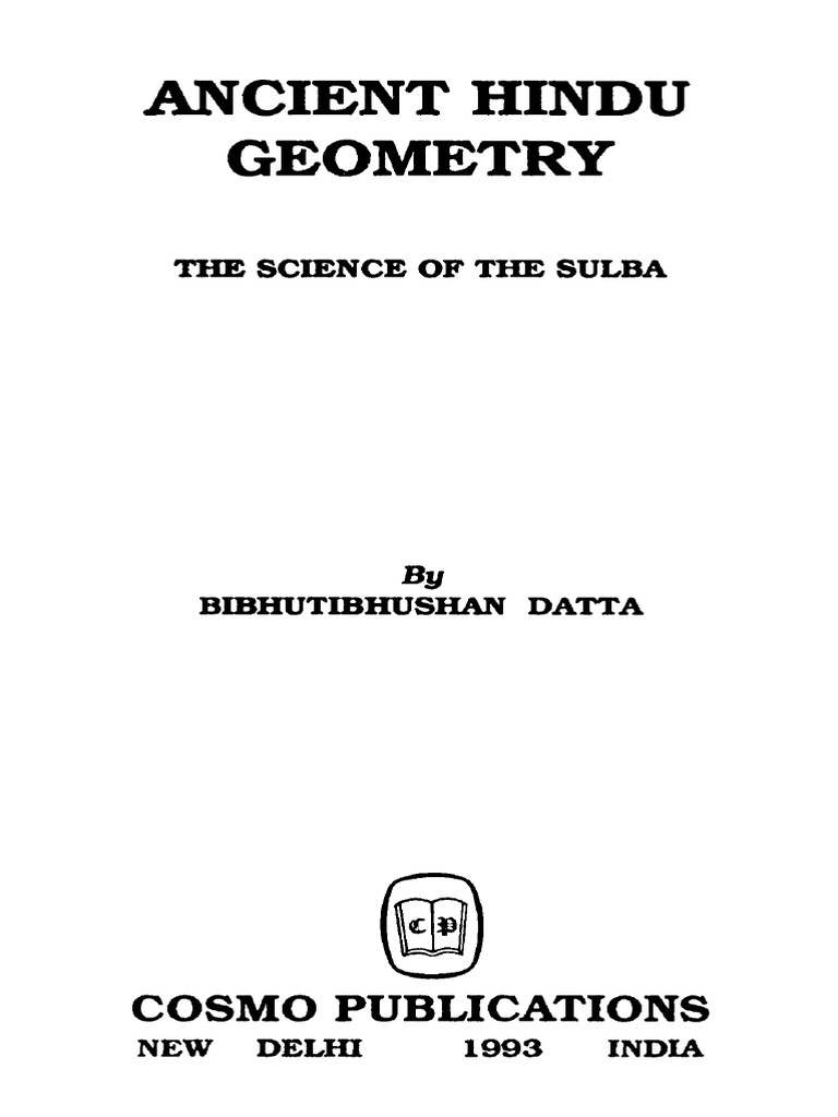 Ancient Hindu Geometry | PDF