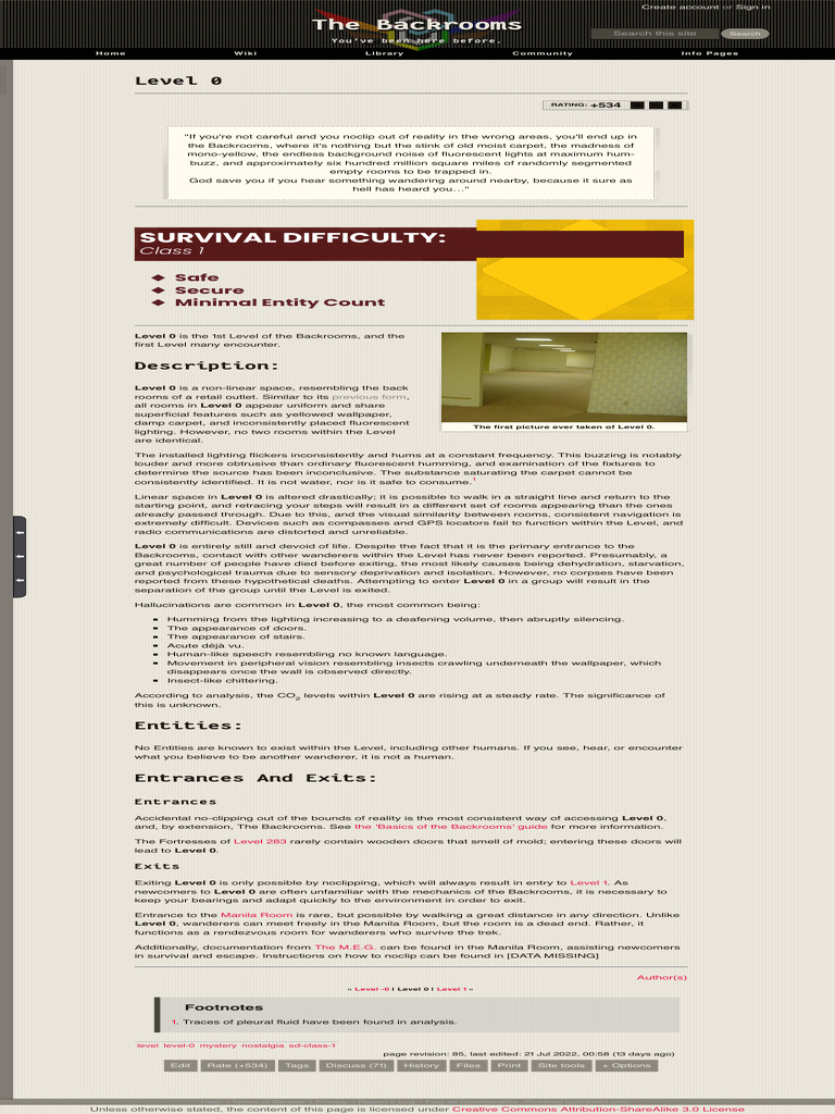 Level 0 The Backrooms 2 Pdf