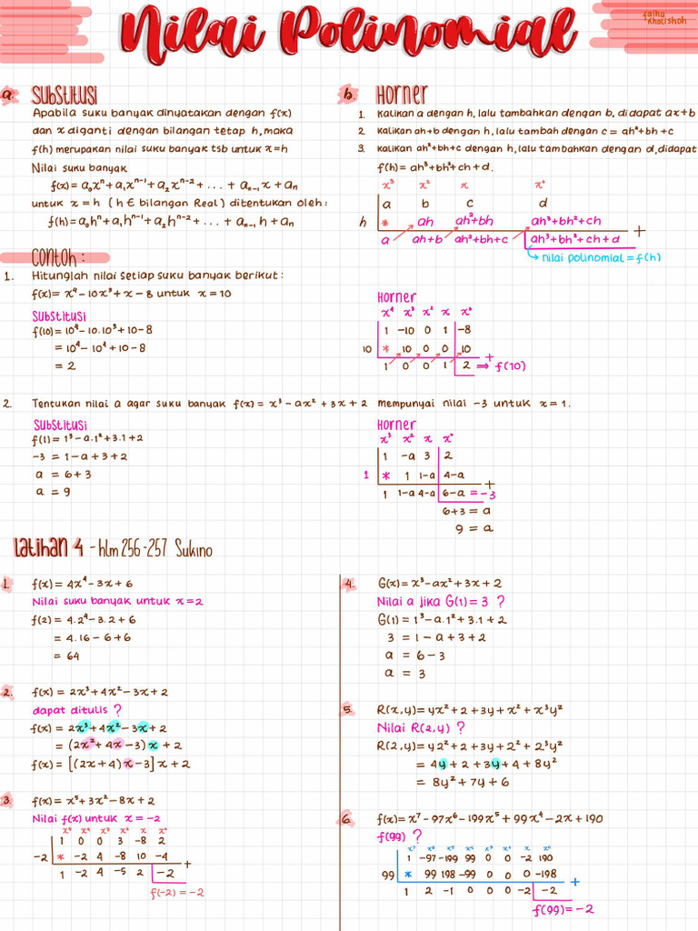 2 - Nilai Polinomial | PDF