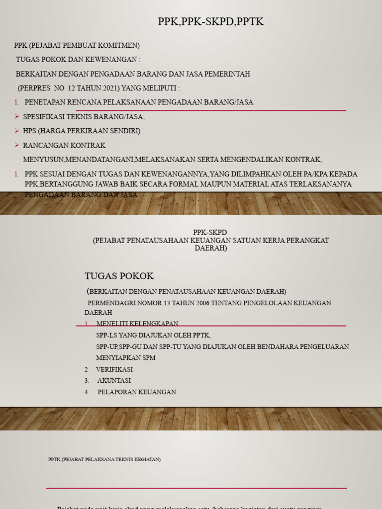 PPK, PPK SKPD, PPTK | PDF | Komputer | Teknologi & Rekayasa